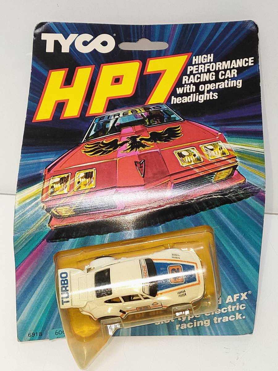 【未使用】新品 当時物 TYCO AFX HP7 ヘッドライト点灯 「 フラットノーズ ポルシェ 」HO スロットカー #マグナカー #タイコ ...