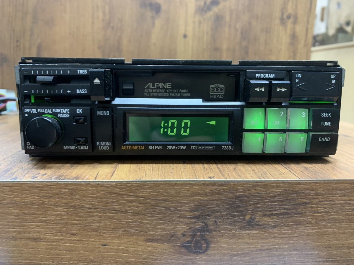 【目立った傷や汚れなし】ALPINE アルパイン 7280J カセットデッキ カーオーディオの落札情報詳細 - ヤフオク落札価格検索 オークフリー