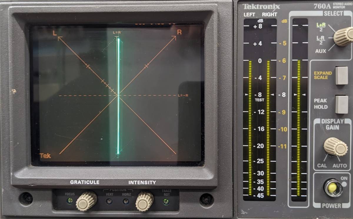 【目立った傷や汚れなし】Tektronix 760A ステレオオーディオモニターの落札情報詳細 - ヤフオク落札価格検索 オークフリー
