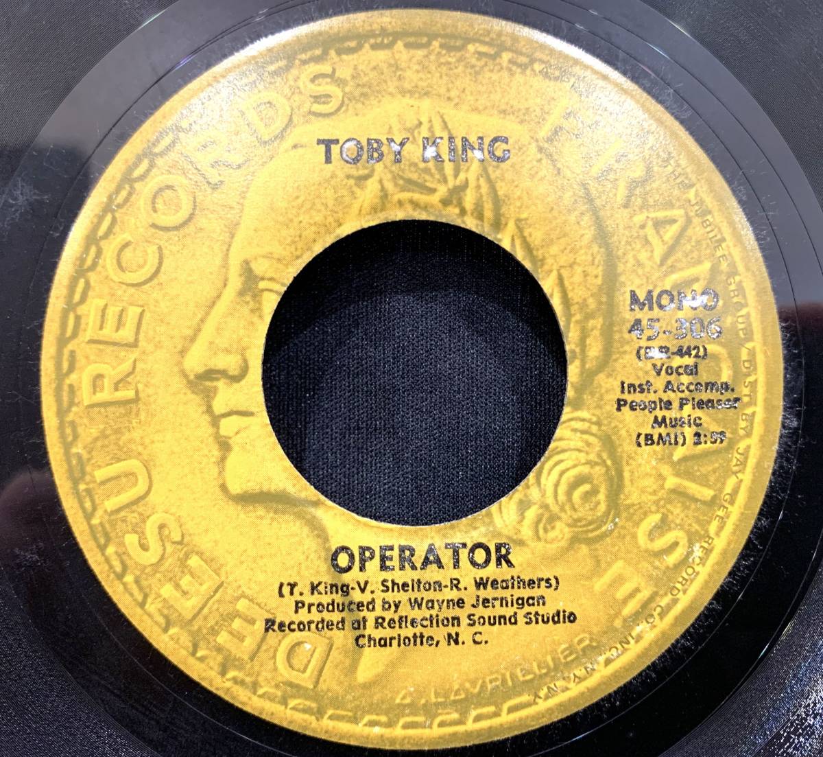 【目立った傷や汚れなし】【EP】Toby King - Operator / Love One Another 1971年USオリジナル ...