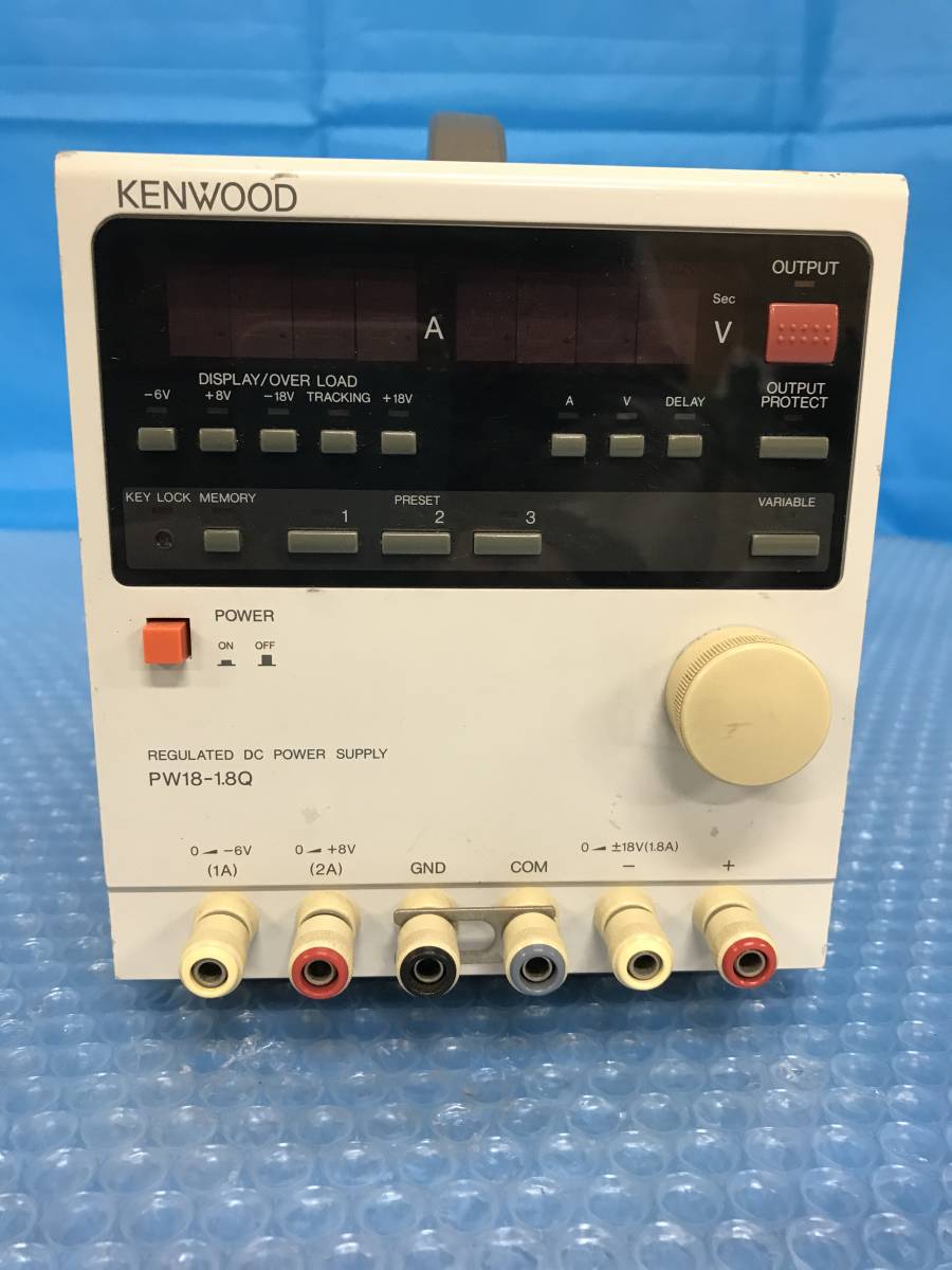 【傷や汚れあり】[ck13756] Kenwood Pw18 1 8q Regulated Dc Power Supply 直流安定化電源