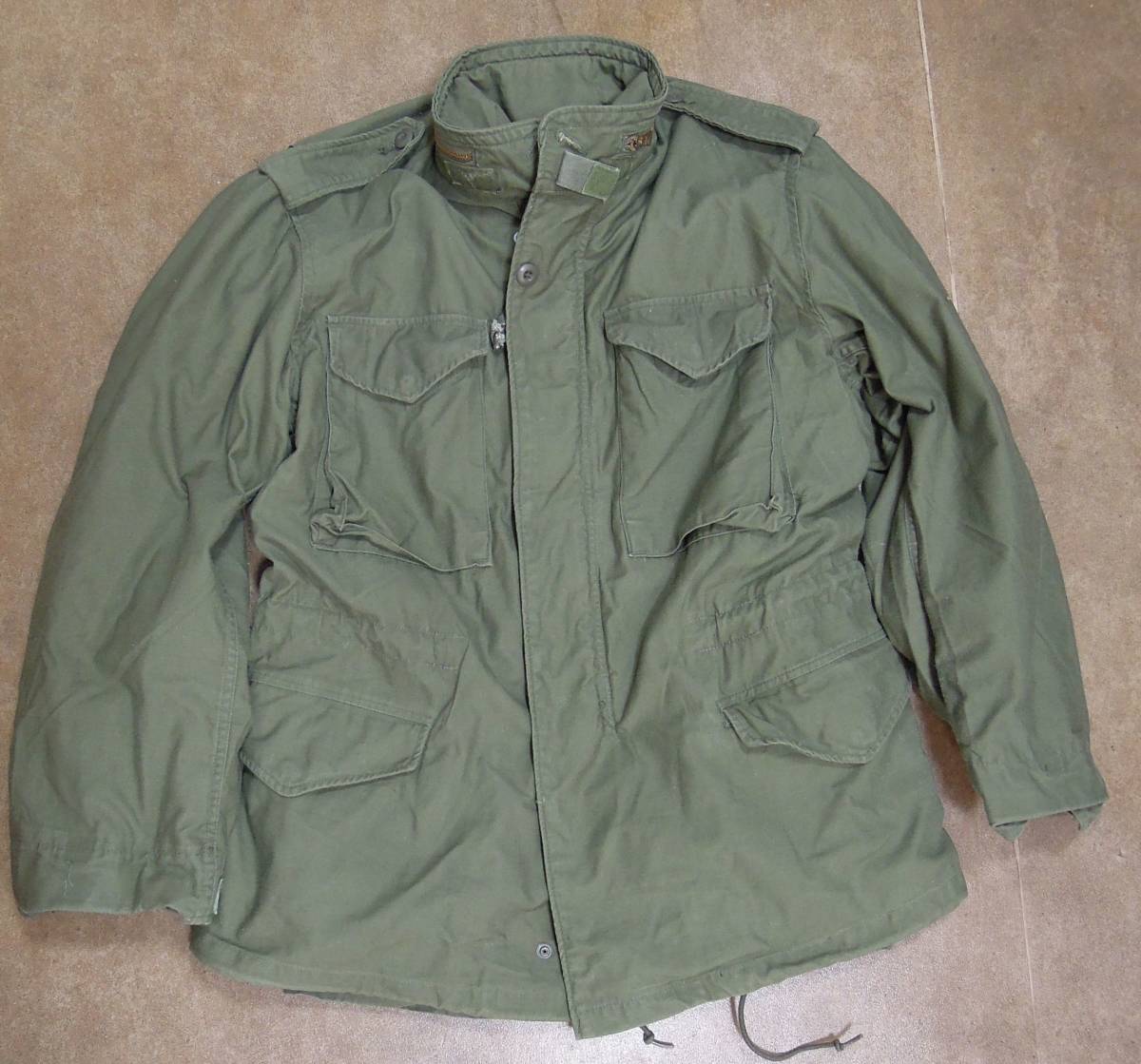 【傷や汚れあり】米軍実物M65フィールドジャケットM-RブラスジッパーODの落札情報詳細 - ヤフオク落札価格検索 オークフリー