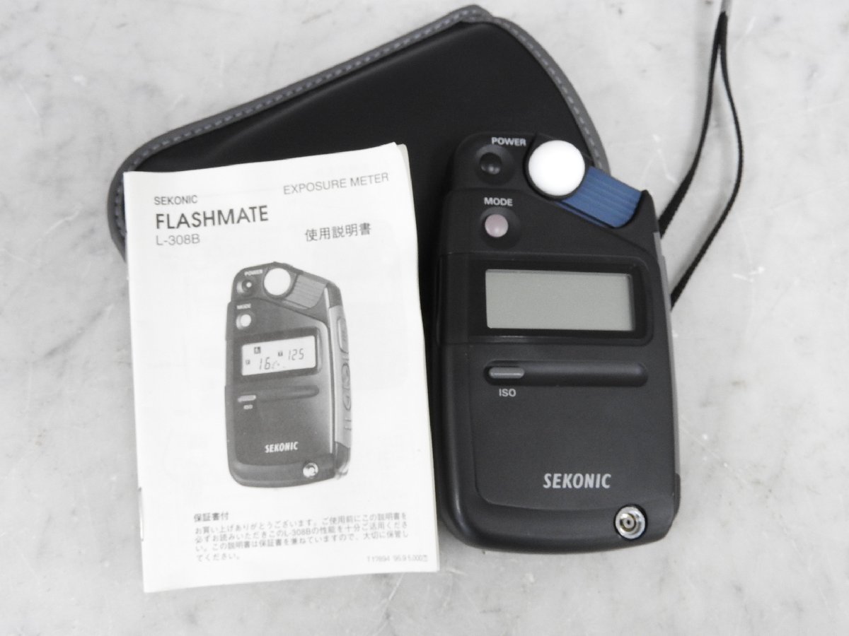 【やや傷や汚れあり】SEKONIC セコニック FLASHMATE L-308B フラッシュメイト 露出計 光学機器 カメラ用品 カメラ ...