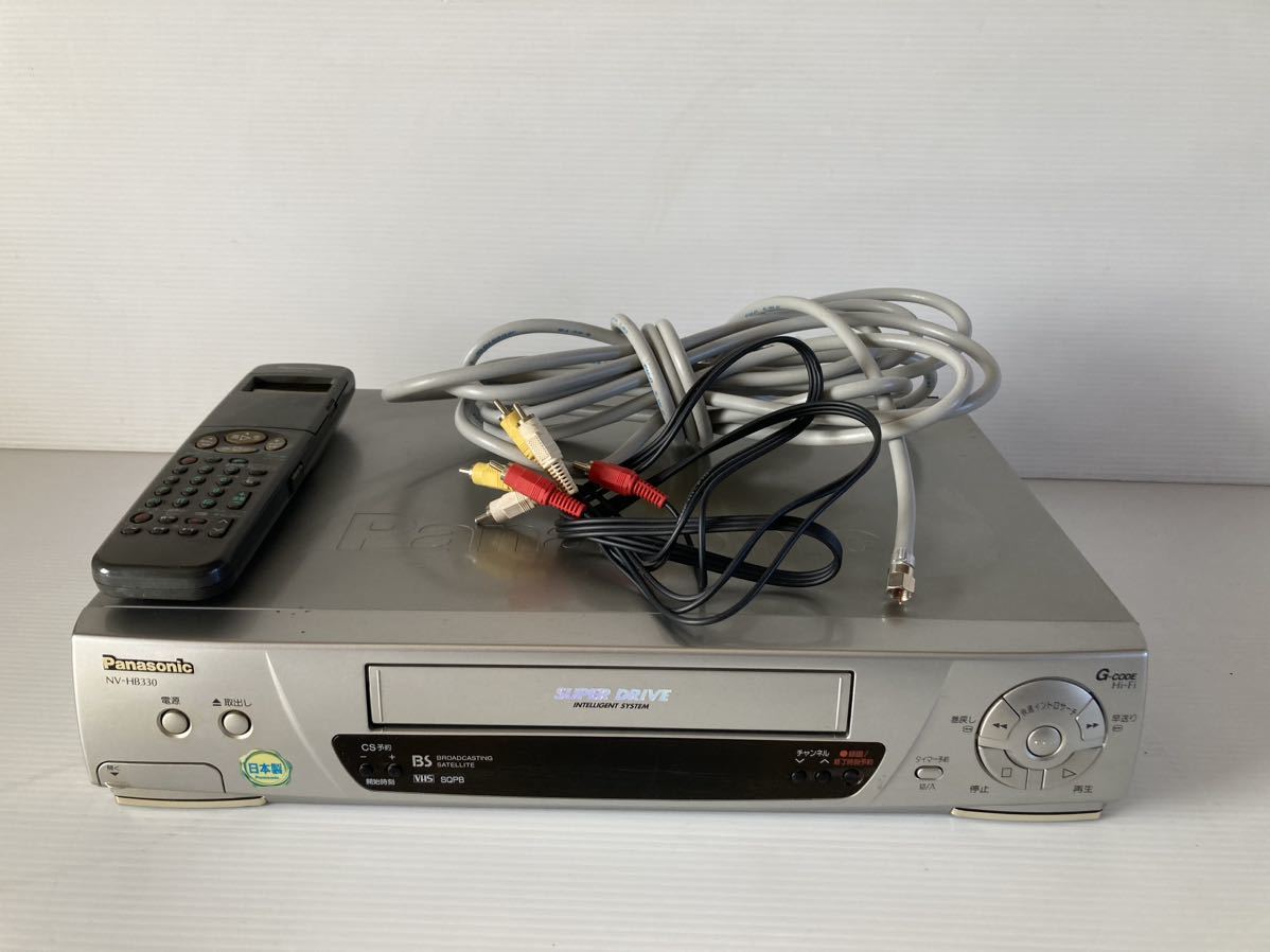 【目立った傷や汚れなし】Panasonic パナソニック VHSビデオデッキ SuperDrive NV-HB330 リモコン付きの落札情報 ...