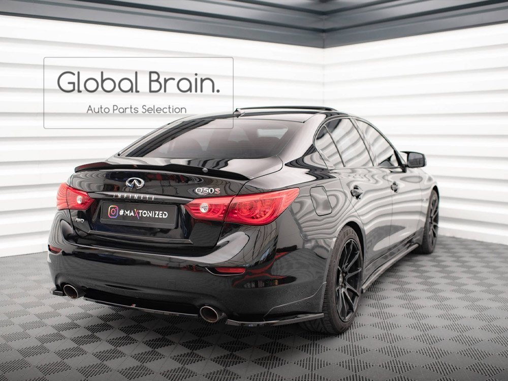 【未使用】日産 スカイライン V37 Q50 セダン 前期 リア サイド スプリッター スパッツ/リア スパッツ スポイラー バンパー アンダー ディフューザーの落札情報詳細 - ヤフオク落札 ...