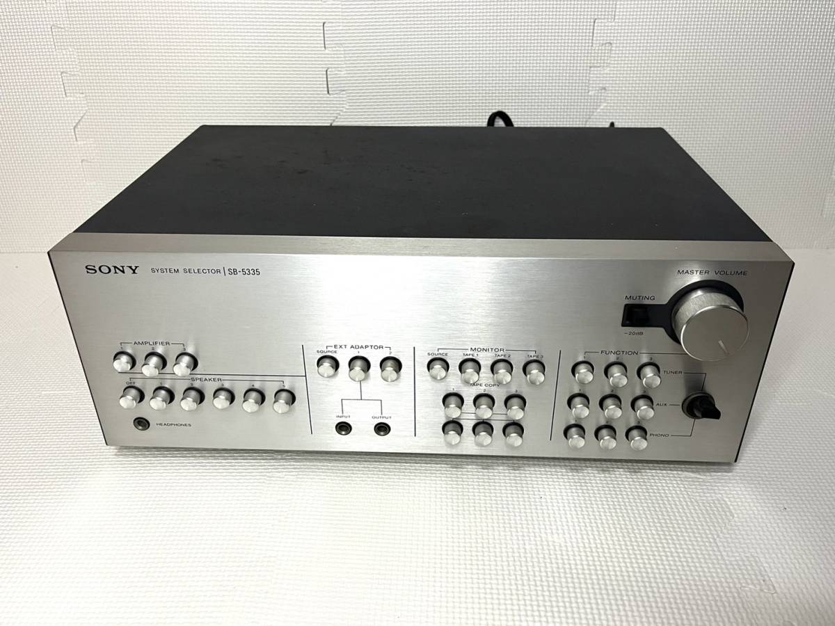 【中古】SONY SB－700 システムセレクター テープデッキ×3、ソース×5接続可能の落札情報詳細 - ヤフオク落札価格検索 オークフリー