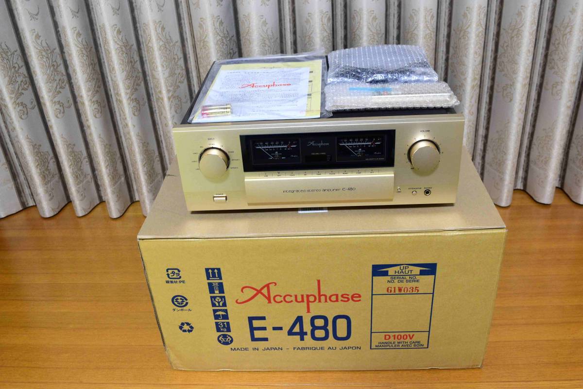 【目立った傷や汚れなし】Accuphase アキュフェーズ プリメインアンプ E-480 中古品の落札情報詳細 - Yahoo!オークション落札価格検索 オークフリー