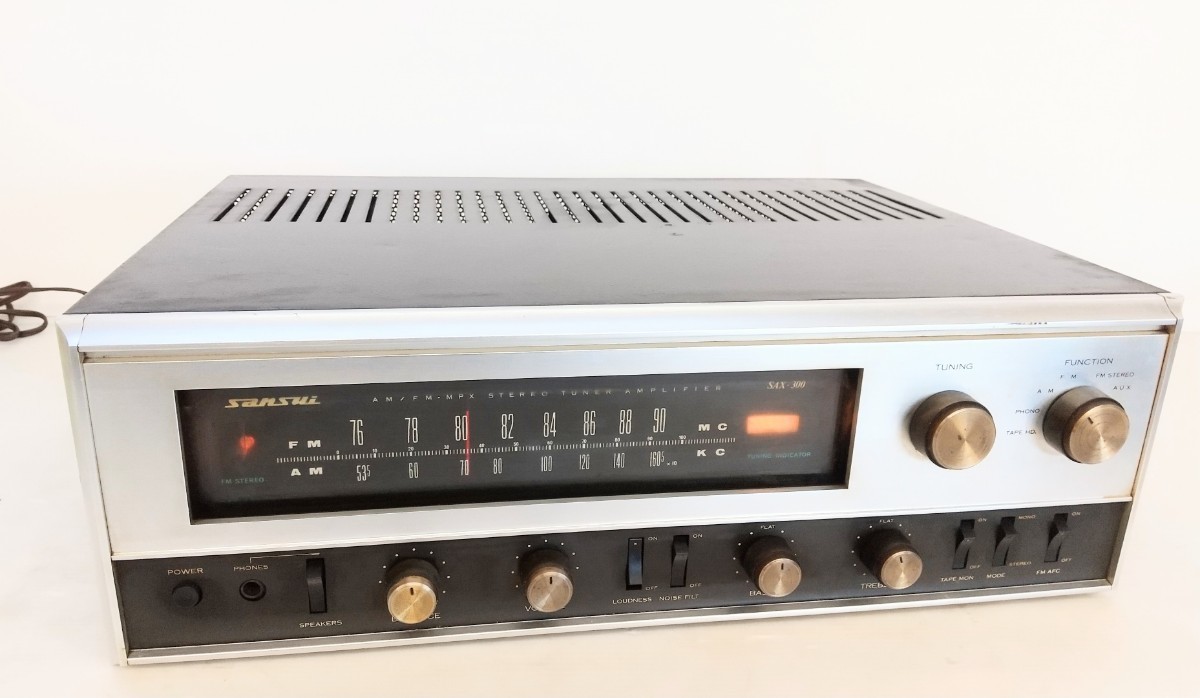【傷や汚れあり】M19F1384/SANSUI SAX-300 サンスイ 山水 管球式レシーバーアンプ チューナー付プリメインアンプ 【現状品 ...