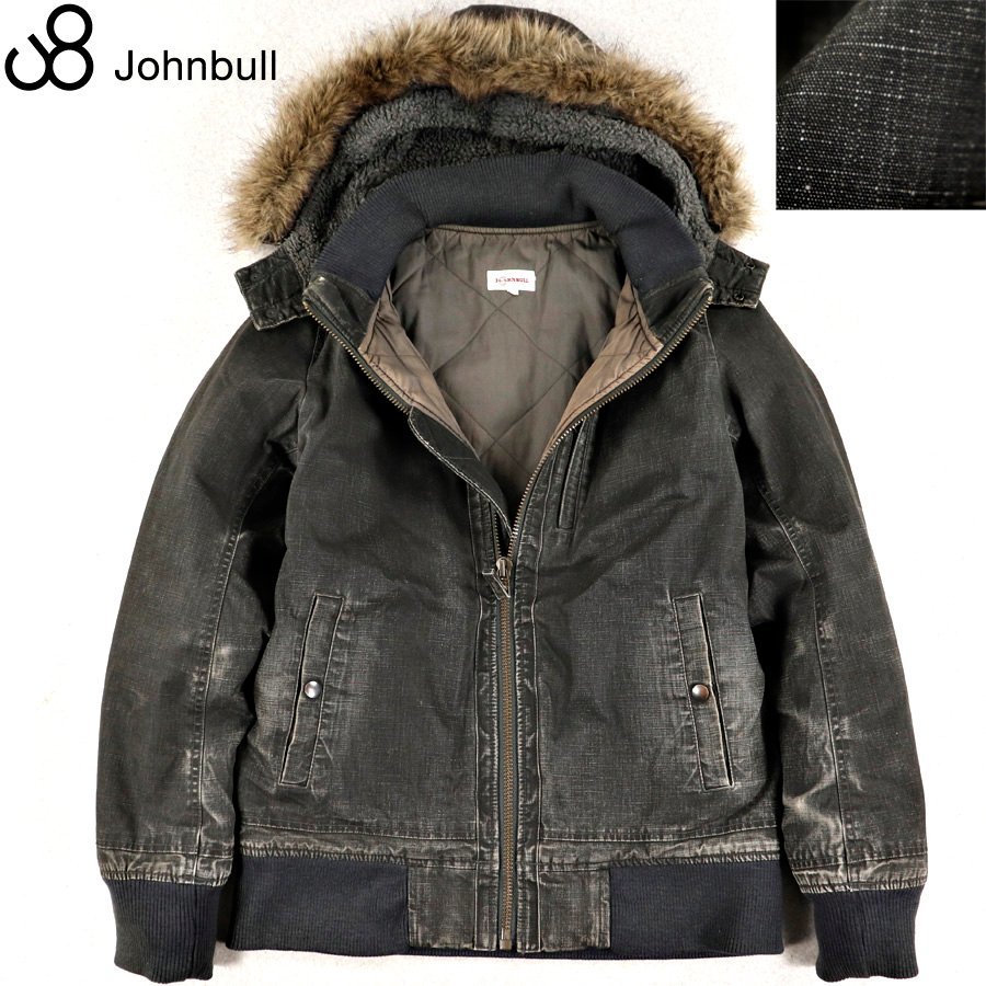 【やや傷や汚れあり】相場価格￥28,600- 美品 JOHNBULL ジョンブル ヴィンテージ加工 フライトジャケット L パーカ 中綿入り ブルゾン ミリタリー -の落札情報詳細 ...