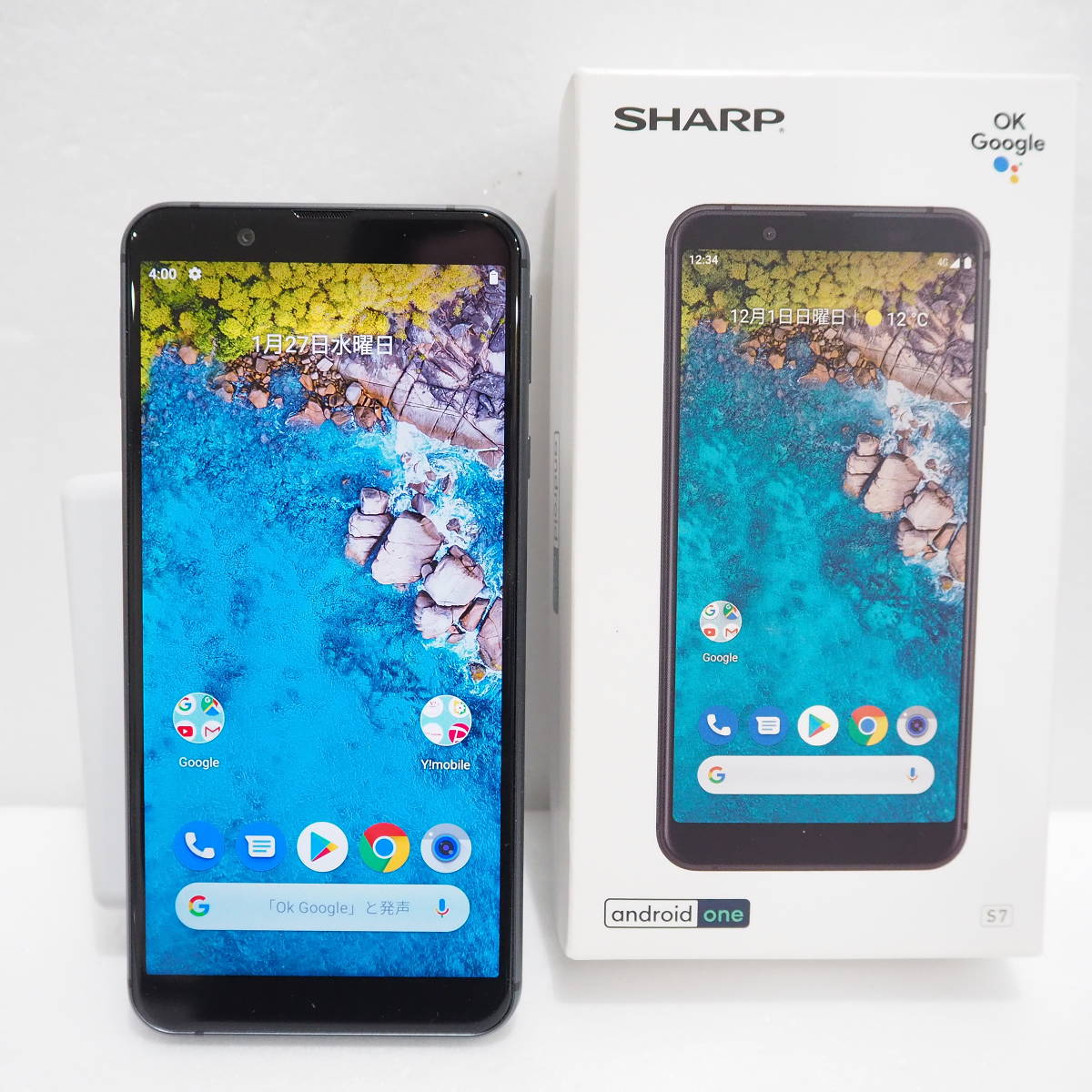 【目立った傷や汚れなし】1円～ SHARP シャープ Android One S7-SH アンドロイド ワン ブラック スマホ スマートフォン 本体の落札情報詳細 - ヤフオク落札価格検索 ...
