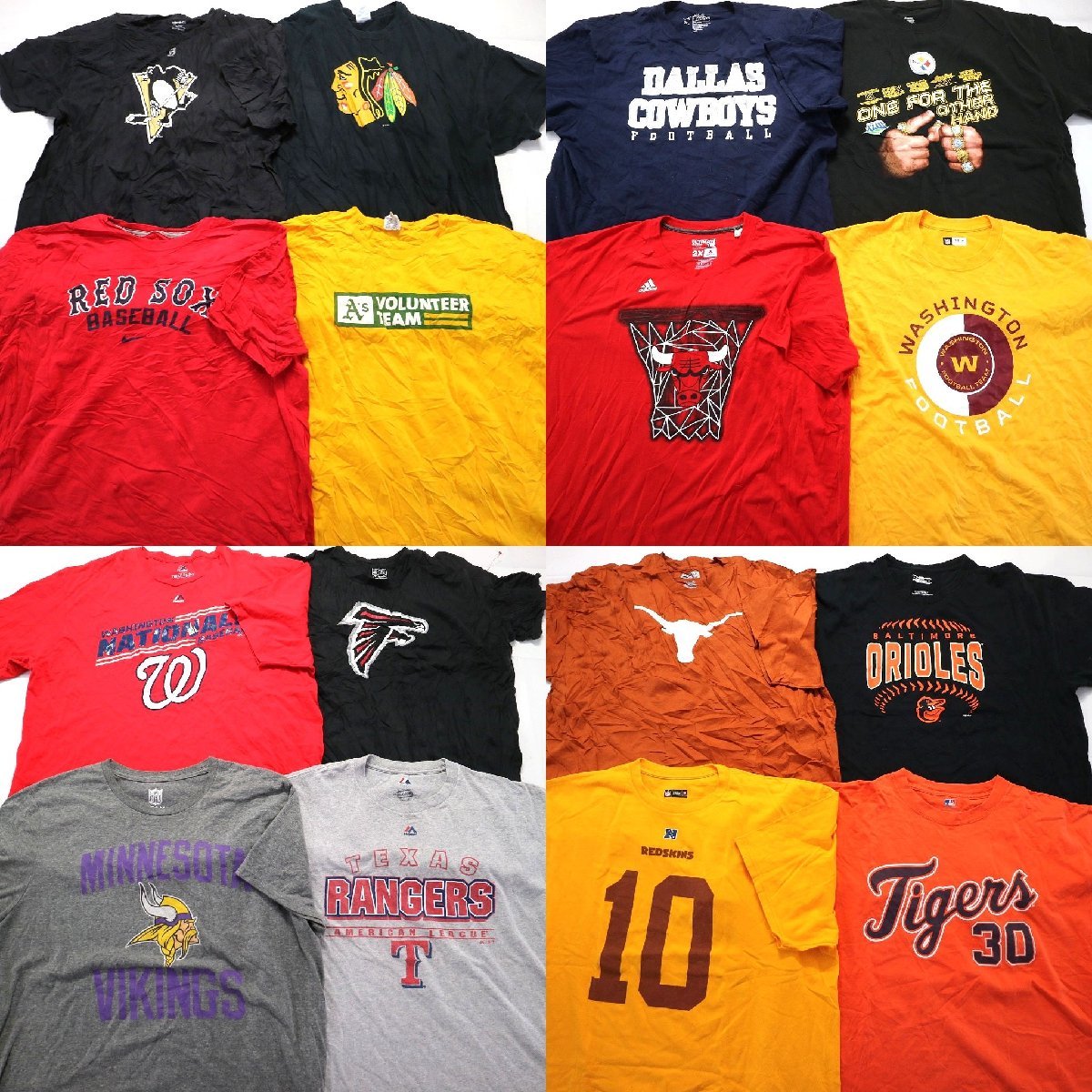 【やや傷や汚れあり】 プロチームTシャツ set MLB NFL NBA バイキングス 他 (メンズL) 16枚セット まとめ売り 古着卸 1円スタート 最落なし MM1403の落札情報詳細 ...