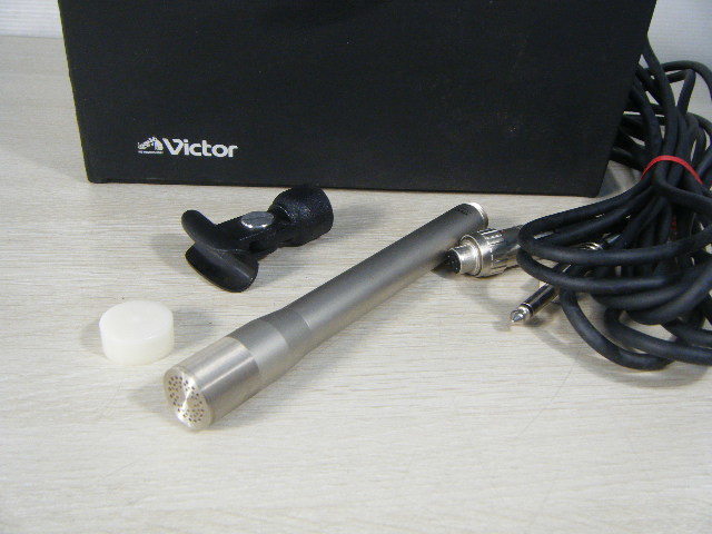 【目立った傷や汚れなし】3ひ6 美品 Victor MU-S80 ビクター 音場測定用 コンデンサーマイク 日本製 IMP.600ohm ...