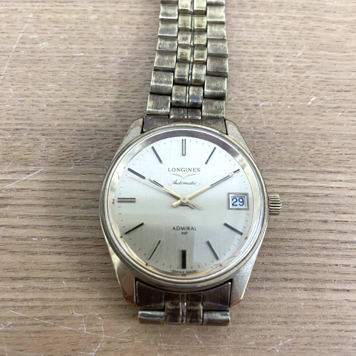 【傷や汚れあり】動作品 ロンジン LONGINES ADMIRAL HF Automatic 自動巻き腕時計 ANTIMAGNETIC アンティークメンズ腕時計の落札情報詳細 - Yahoo ...