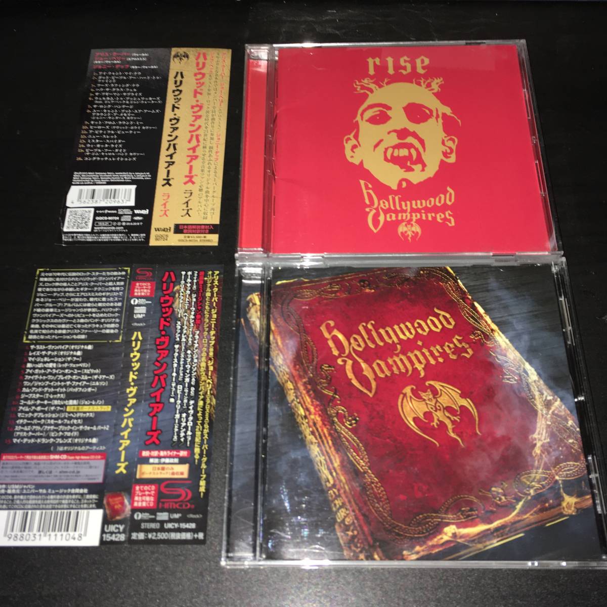 【やや傷や汚れあり】ハリウッド・ヴァンパイアーズ HOLLYWOOD VAMPIERS ★ 1ST (SHM-CD ) + RISE 通常盤 ★ ALICE COOPER AEROSMITHの ...