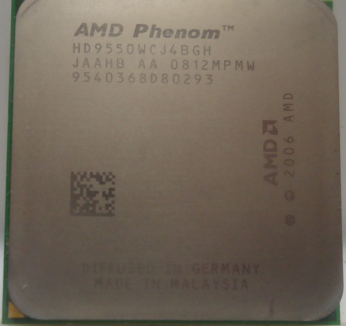 【全体的に状態が悪い】Socket AM2 AM2+ AMD Phenom X4 9550 (HD9550WCJ4BGH)動作確認済 難あり ...