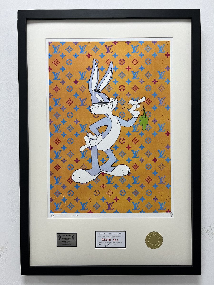 【未使用】額付き DEATH NYC 「Bugs Bunny（バッグス・バニー）」ルイヴィトン LVLV 現代アートDEATH033003の ...