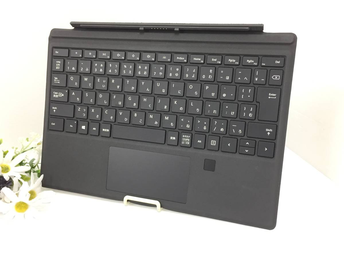 【傷や汚れあり】〇【良品】Microsoft Surface Pro 指紋認証付き タイプカバー Model:1755 ブラック 動作品の落札 ...