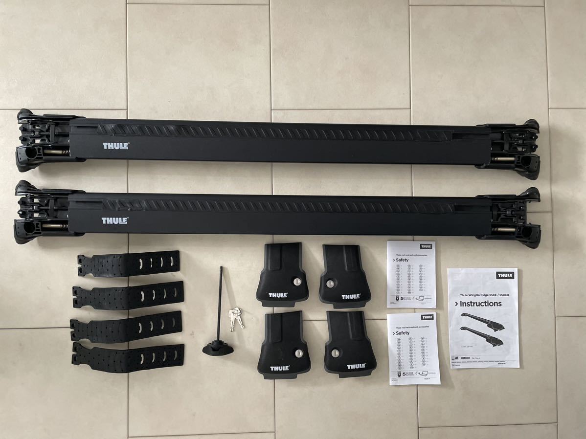 THULE ウイングバーエッジ黒 9595B レヴォーグ用取付キット含の落札情報詳細 - ヤフオク落札価格検索 オークフリー