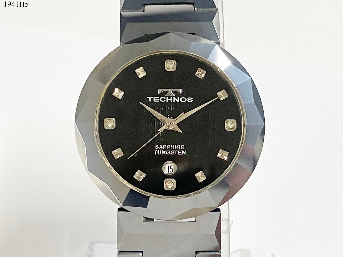 【傷や汚れあり】★ TECHNOS テクノス TEM536 SAPPHIRE TUNGSTEN クォーツ デイト 3針 メンズ 腕時計 1941H5-14の落札情報詳細 - Yahoo ...