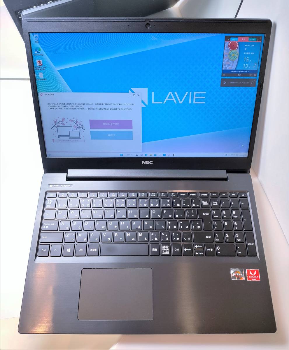 【未使用に近い】☆美品☆NEC LAVIE Note Standard NS300/RA☆15.6型フルHD☆Ryzen 3200U☆DVDマルチ☆メモリ8GB☆SSD256G☆Webカメラ ...