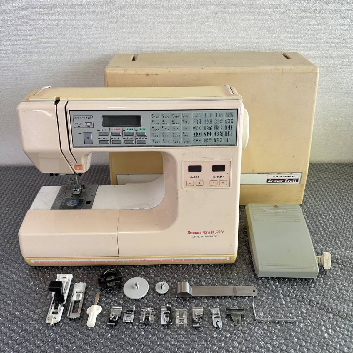 【全体的に状態が悪い】J12453(052)-606/SY4000【名古屋】ミシン JANOME ジャノメ MODEL 7001の落札情報詳細 ...