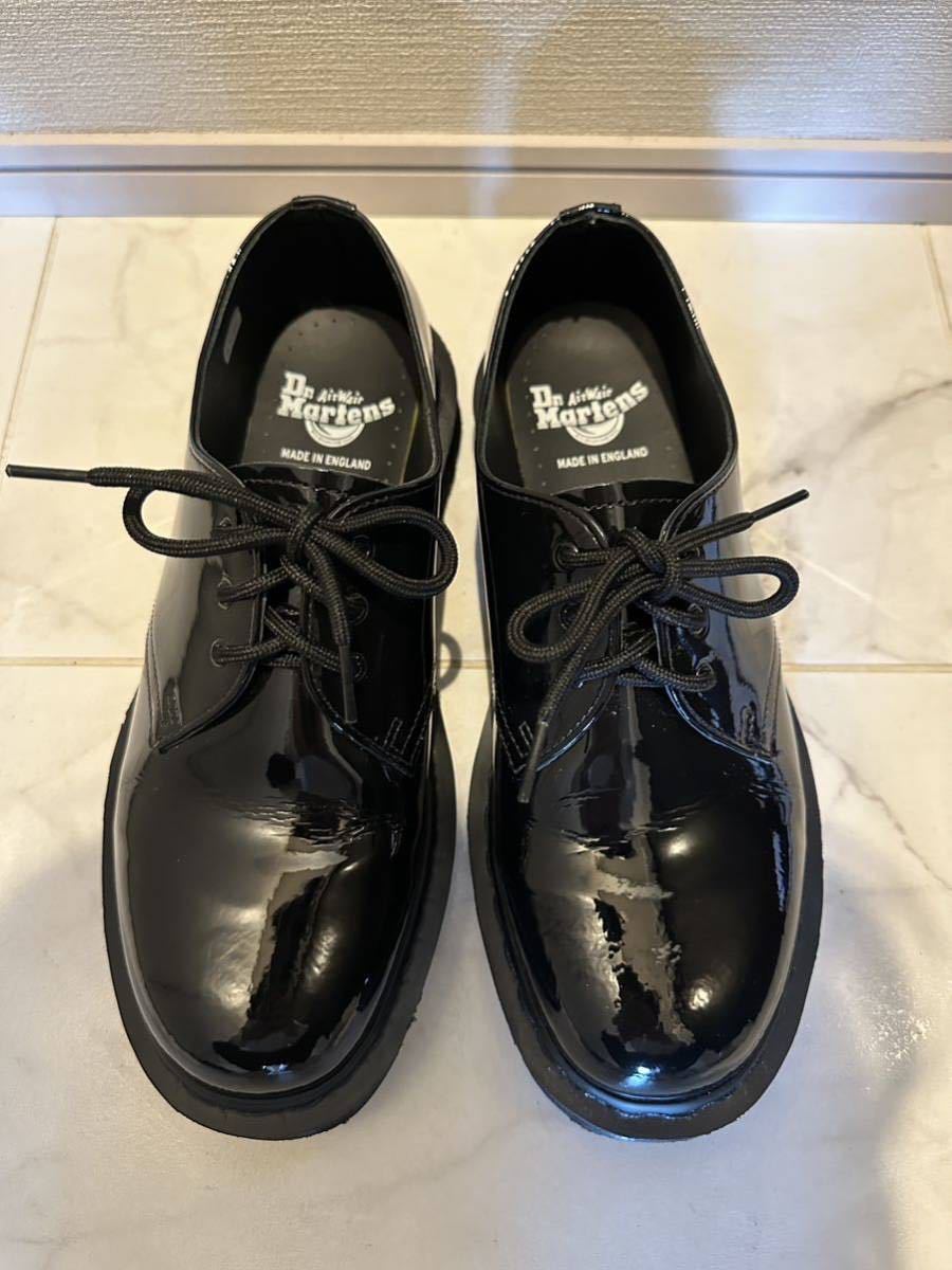 【未使用に近い】Dr.Martens / MADE IN ENGLAND / 1461 MONO / UK7 エナメル パテント 3ホール ...