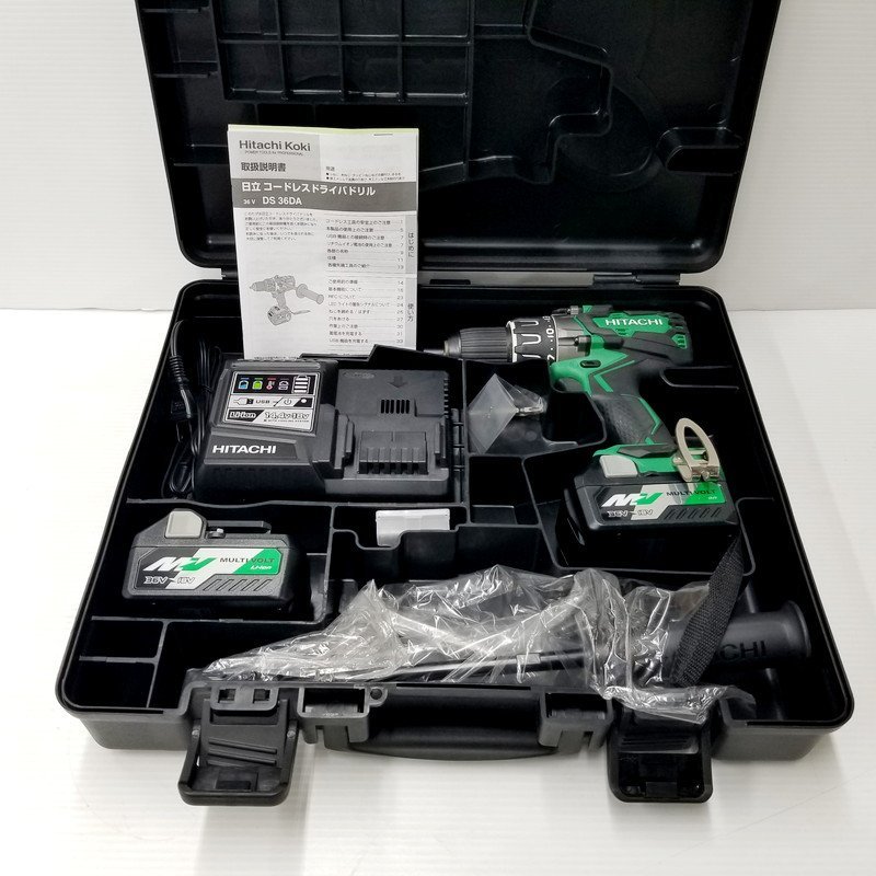 【未使用に近い】IZU【未使用品】 HiKOKI 日立工機 36V DS36DA コードレスドライバ ドリル マルチボルト 〈102 ...
