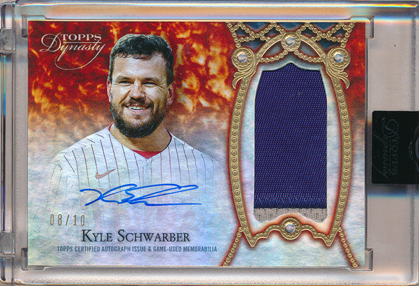 【目立った傷や汚れなし】Kyle Schwarber MLB 2022 Topps Dynasty Signature Patch Auto ...