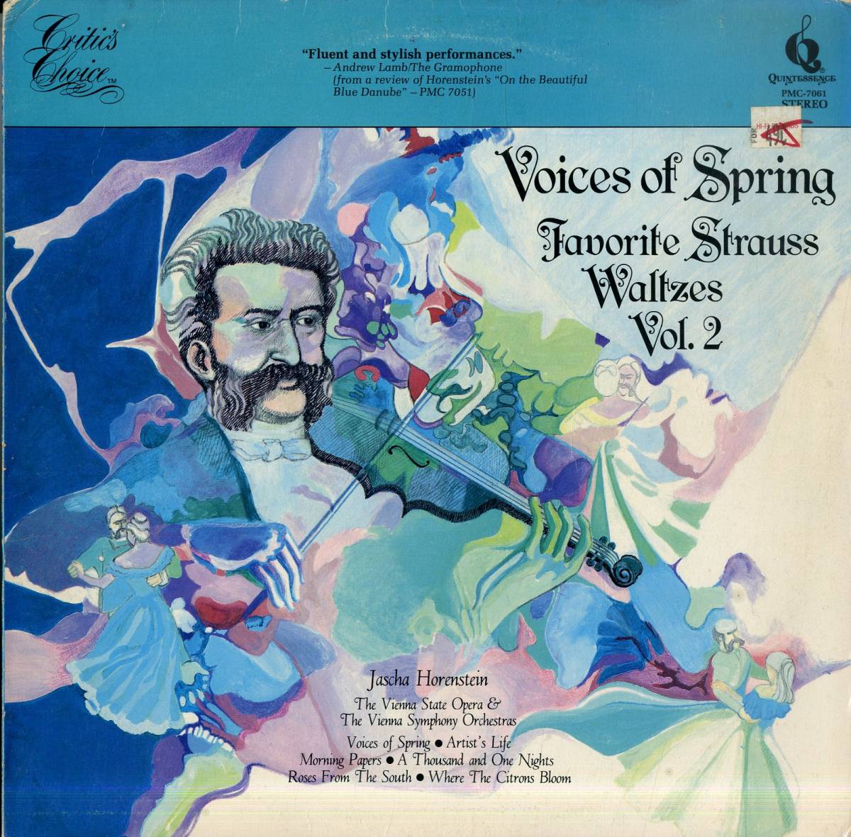 【目立った傷や汚れなし】A00542406/LP/Johann Strauss Jr./Jascha Horenstein/Vienna ...
