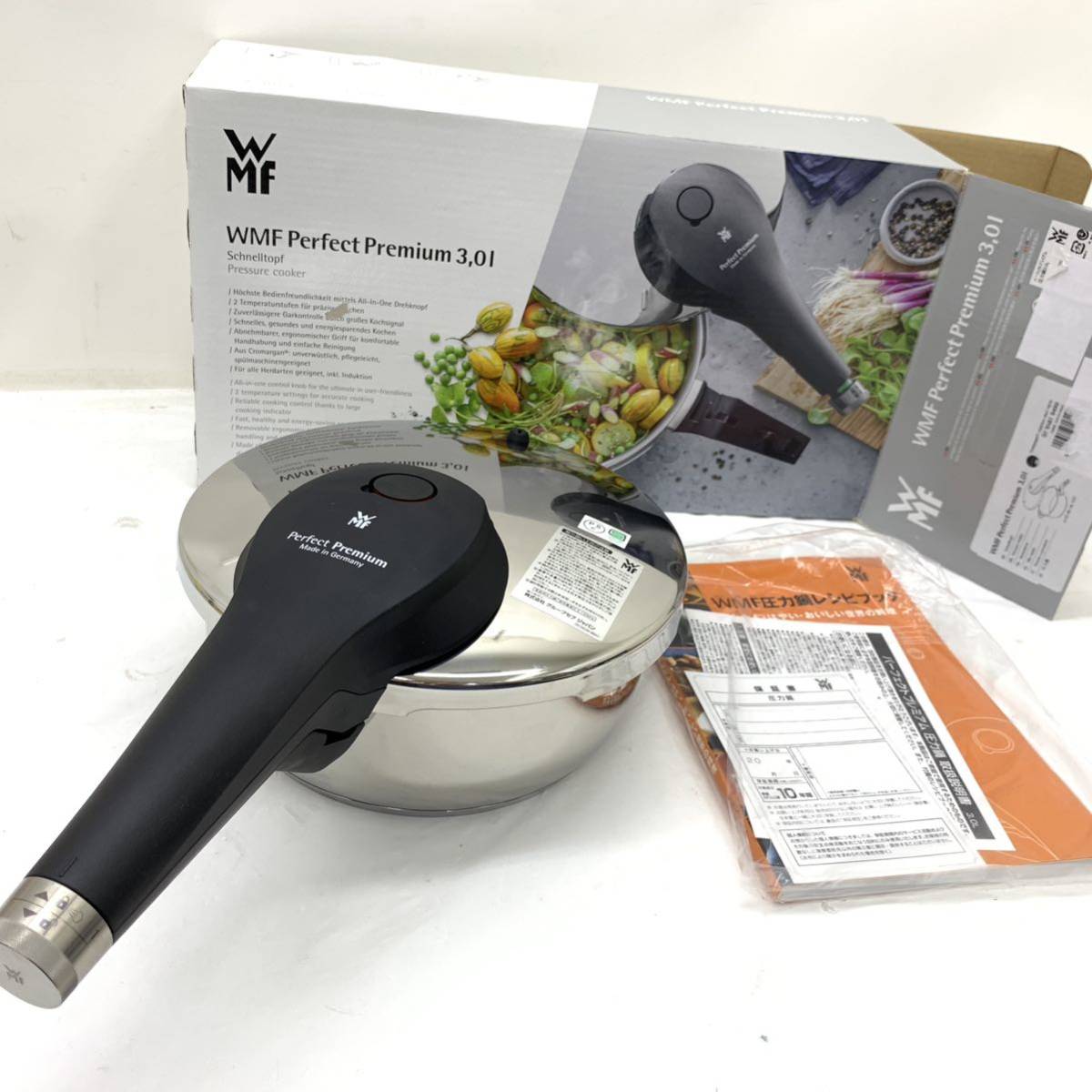 【未使用】107H366★未使用！ WMF 片手圧力鍋 Perfect Premium/パーフェクトプレミアム Schnelltopf Pressure cooker 圧力鍋 3.0L ...