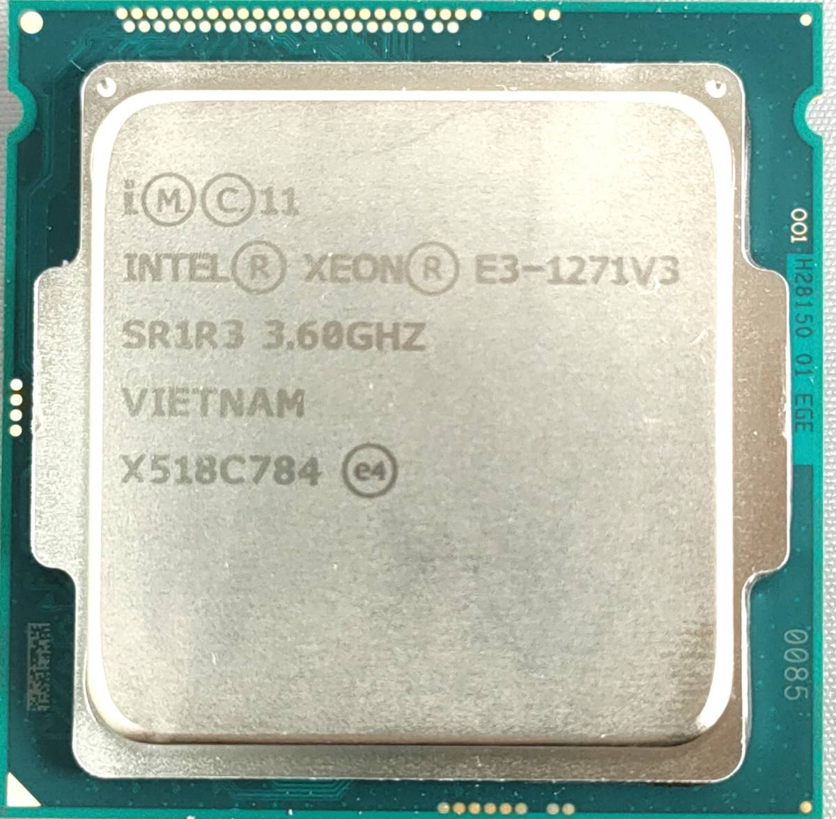 【傷や汚れあり】【即納・動作品】Intel XEON プロセッサー E3-1271 V3 (3.60GHz/4コア・8スレッド/ソケット ...