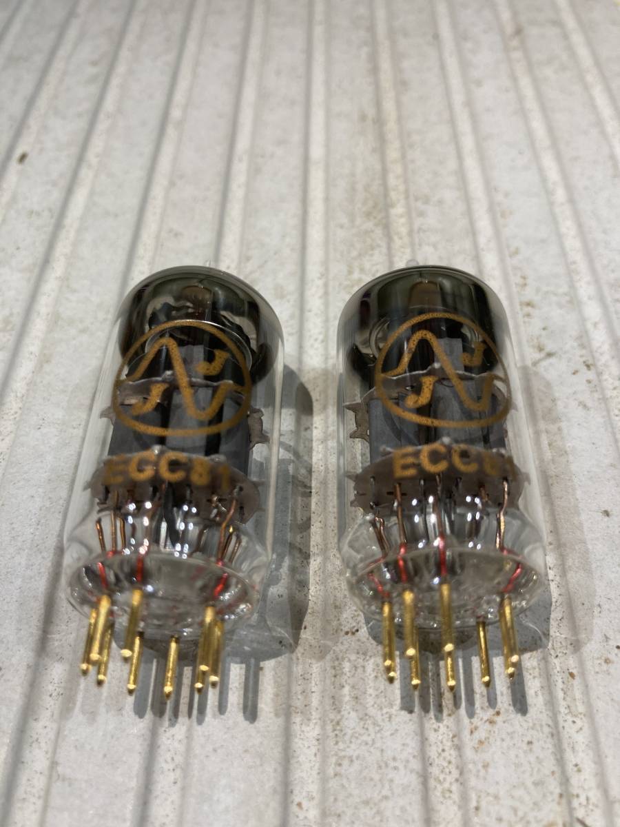 【やや傷や汚れあり】中古 ECC81 gold pins JJ ELECTRONIC 2本美品 動作品 12AT7の落札情報詳細 - ヤフオク ...