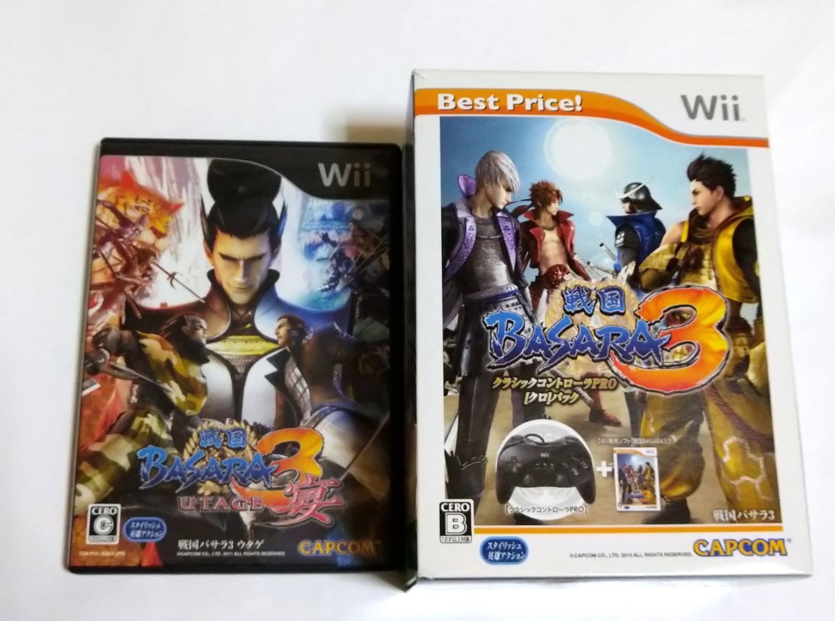 【やや傷や汚れあり】Wii 戦国BASARA3 戦国BASARA宴 コントローラー付きセット Wiiソフトの落札情報詳細 - ヤフオク落札価格検索 オークフリー