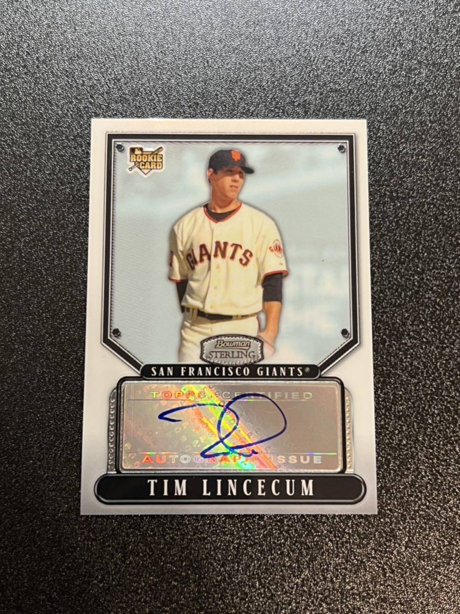 【目立った傷や汚れなし】Tim Lincecum Topps Bowman Sterling Baseball MLB ティム・リンスカム ...