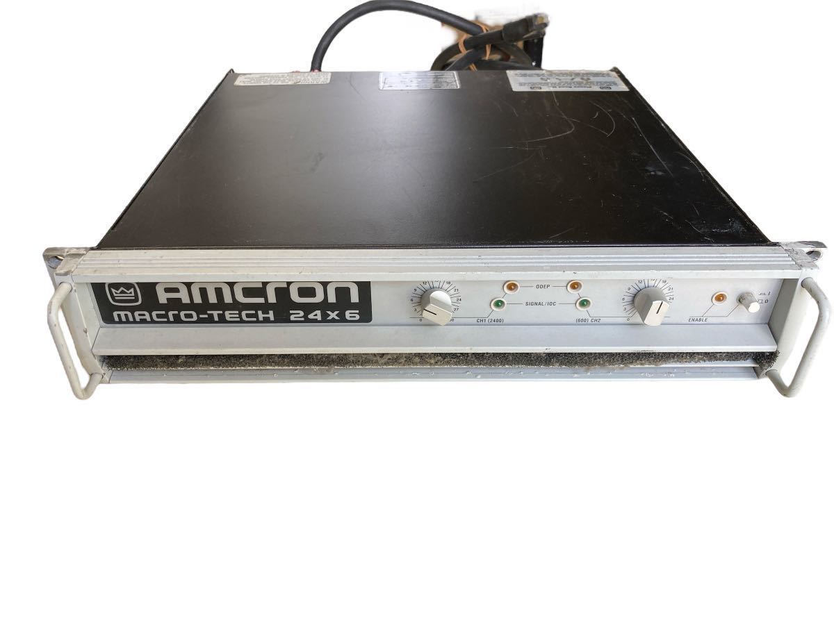 【全体的に状態が悪い】AMCRON MACRO TECH 24×6 アムクロン パワーアンプ ヒビノ株式会社 PAアンプ オーディオの落札情報 ...
