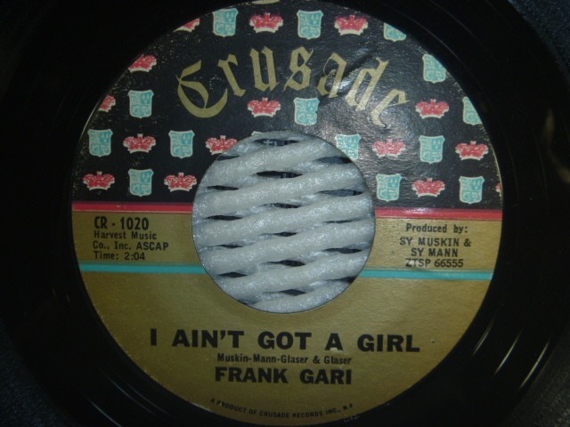 【目立った傷や汚れなし】★Oldies★FRANK GARI フランク・ゲーリ／ Utopia (Crusade) 全米1961年27位 初 ...