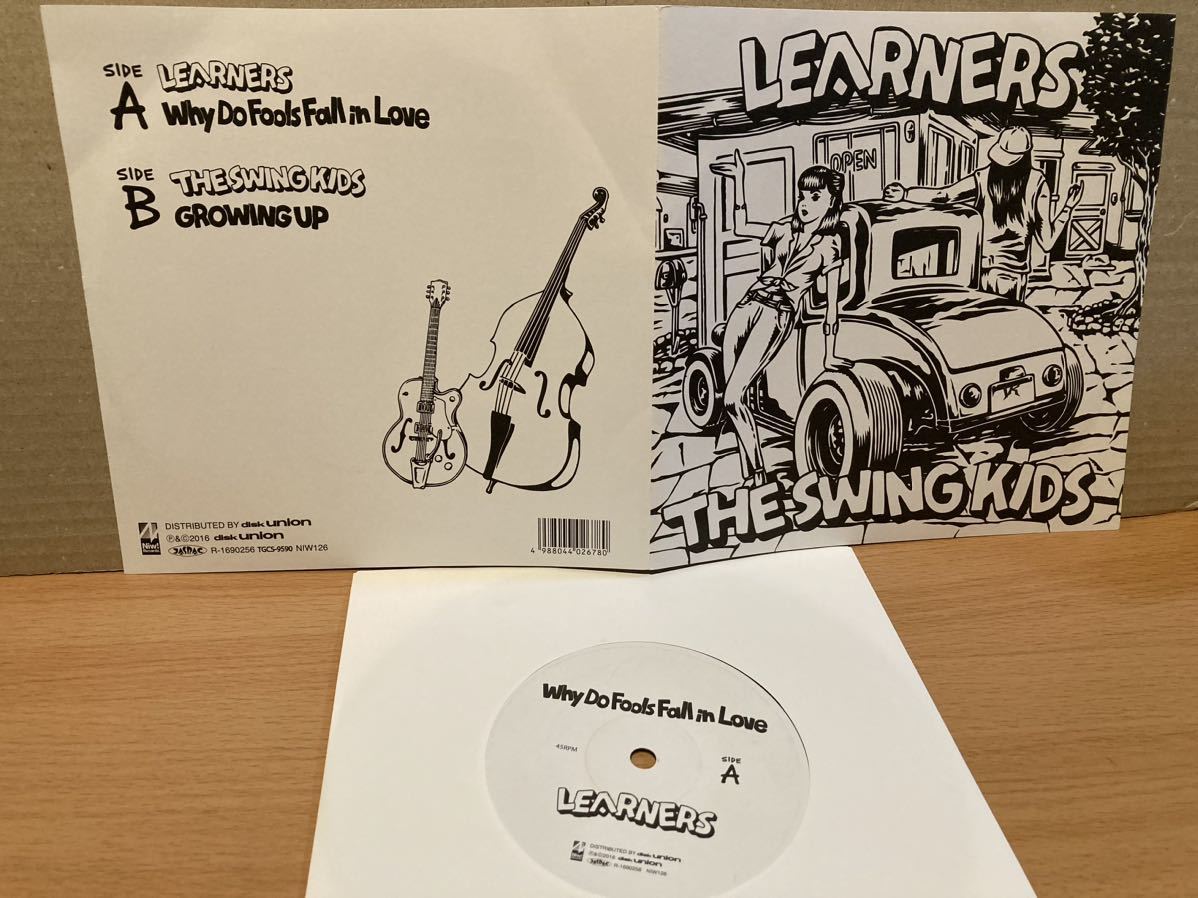 【目立った傷や汚れなし】入手困難 美品7inch★LEARNERS / WHY DO FOOLS FALL IN LOVE COVER c/w ...