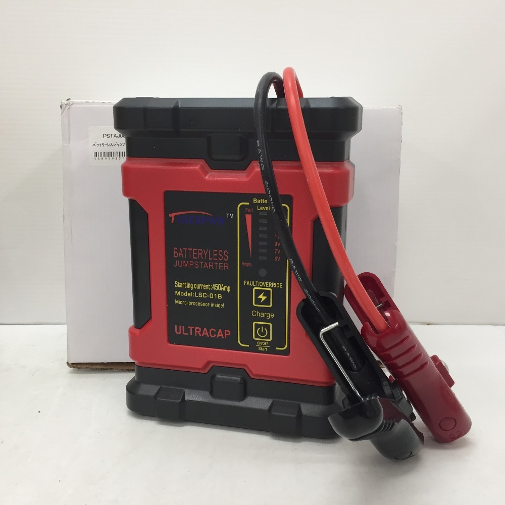 【未使用】REX レックス TIGERPWR 12V専用 バッテリレス ジャンプスタータ ウルトラキャパシタ PSTAJ003 LSC-01B ...