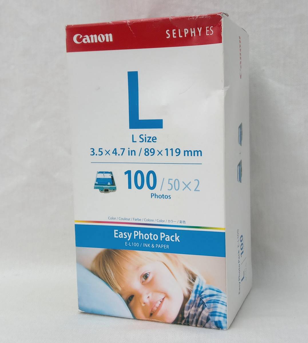 【目立った傷や汚れなし】[未開封] Canon キャノン 純正 SELPHY ES セルフィー Easy Photo Pack E-L100 ...