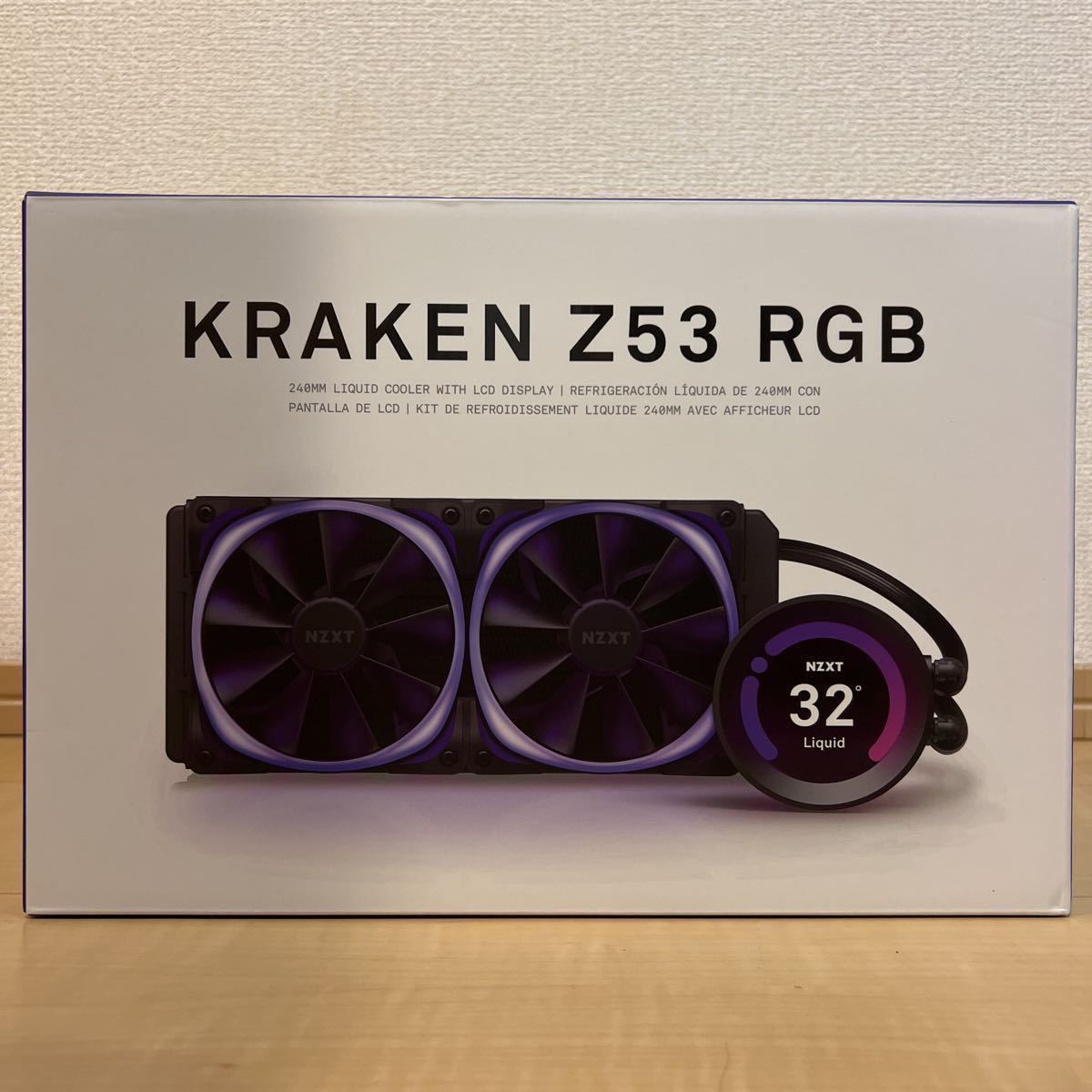 【未使用】【1円スタート・新品】NZXT KRAKEN Z53 簡易水冷CPUクーラー 液晶モニタ搭載 RGB対応 240mm RL ...
