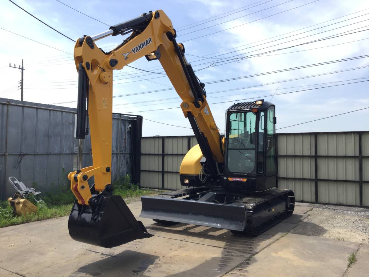 【目立った傷や汚れなし】ヤンマー B7-5B。.倍速 。A/C。マルチ 。クレーン仕様。 24年 7tクラス 油圧ショベル。の落札情報詳細 - ヤフオク落札価格検索 オークフリー