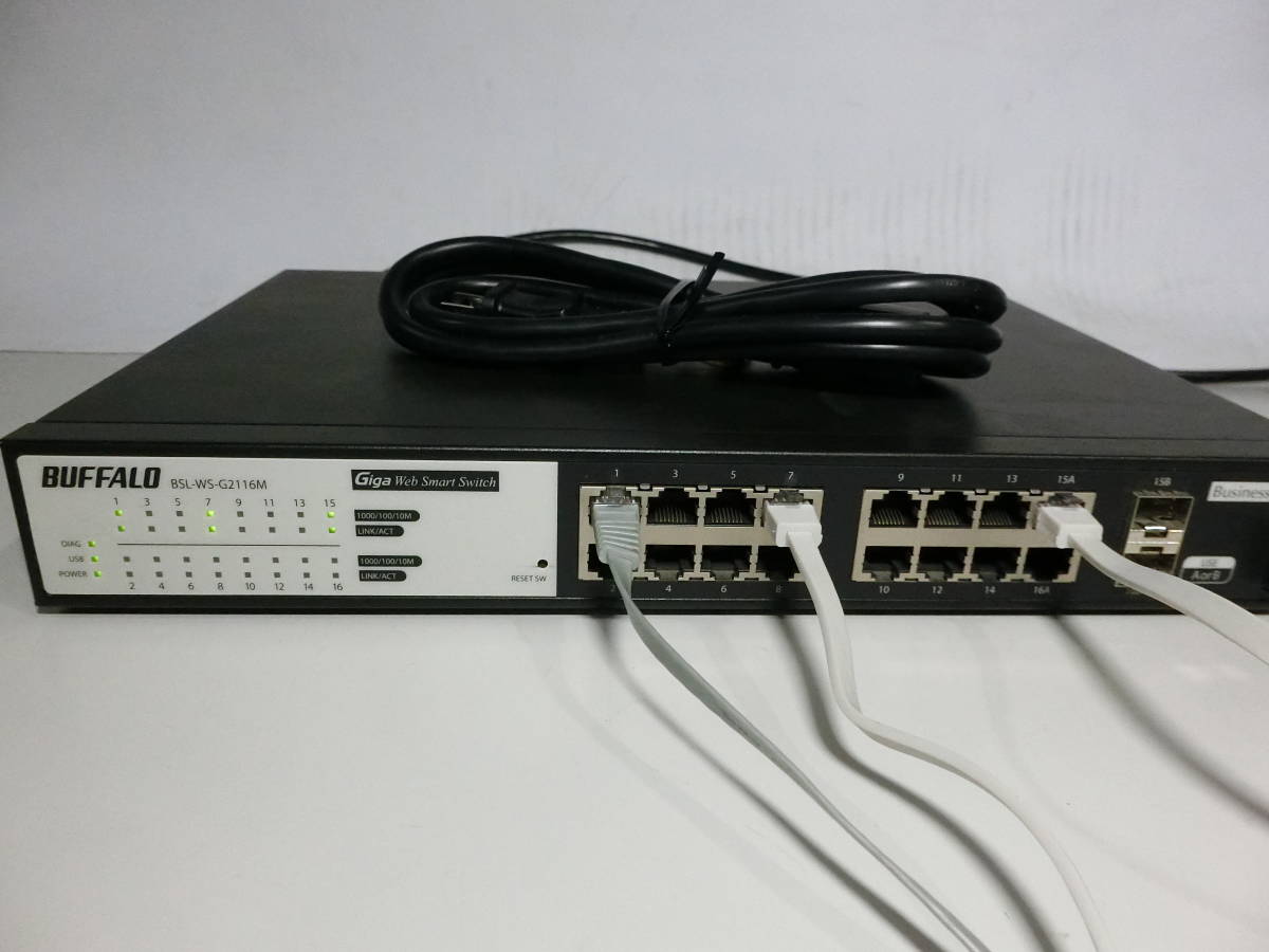 【やや傷や汚れあり】 095 BUFFALO Giga Web Smart Switch BSL-WS-G2116M 通電リセット済 の落札情報詳細 - ヤフオク落札価格検索 オークフリー
