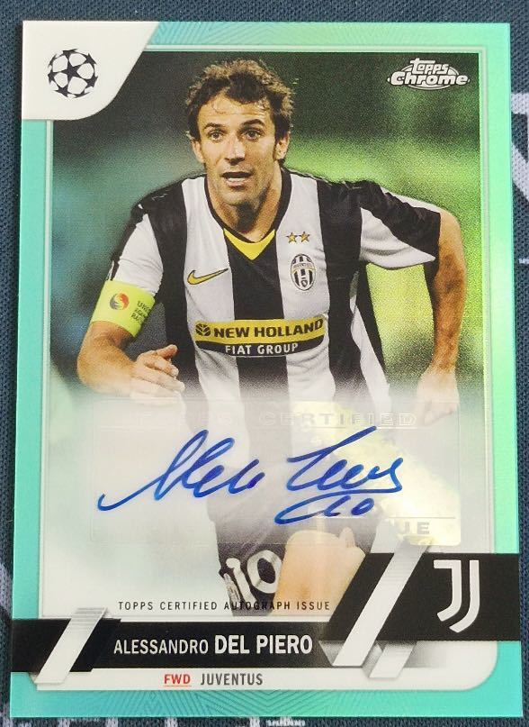 【目立った傷や汚れなし】Topps Chrome UEFA Champions League 2022-23 Del Piero ...