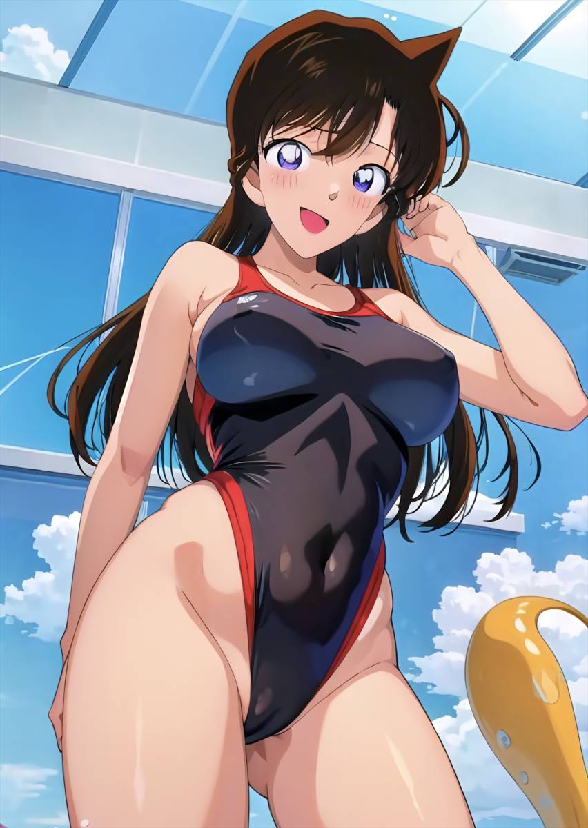 【未使用】★名探偵コナン：毛利蘭 4★イラスト 特殊印刷 オリジナル 同人 A4サイズ ミニ ポスター ピンナップ コスプレ 水着 競泳水着 グラビアの落札情報詳細 - Yahoo ...