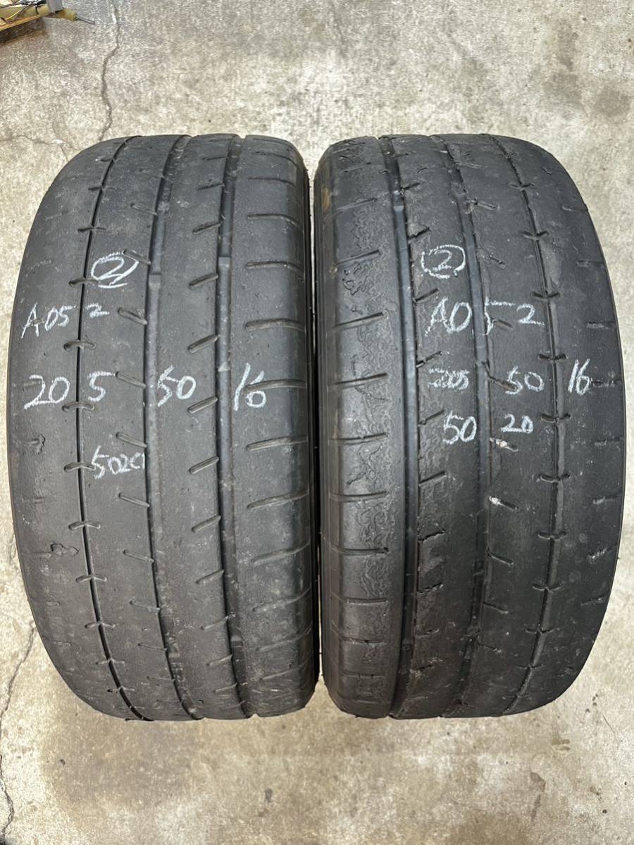 【目立った傷や汚れなし】② 205 50 16 A052 検索 A050 GS ADVAN 2本 CR-S VR08 A08B 03g A052 RE12D RE55S RE11S V710 ...