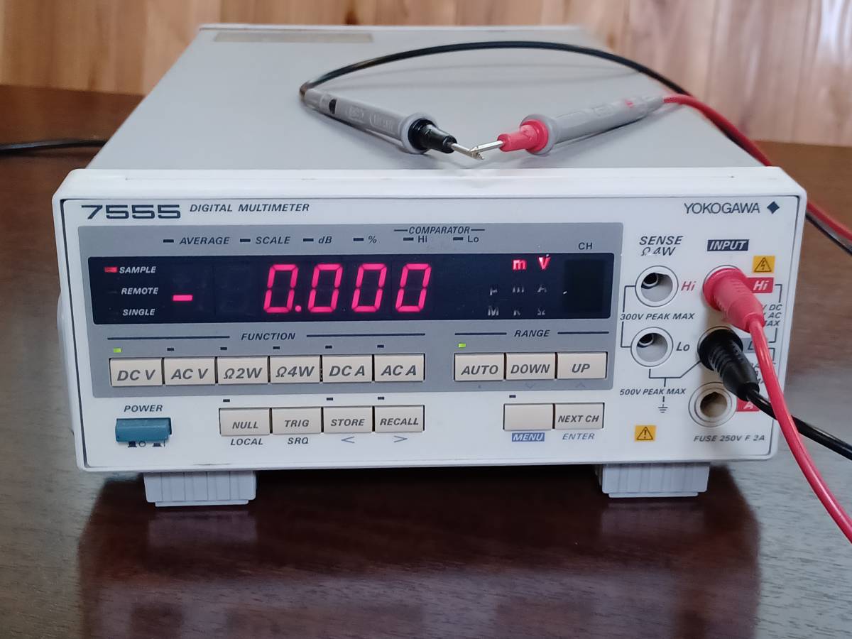 【やや傷や汚れあり】YOKOGAWA デジタル・マルチメーター 7555 755501-1-M/C1 DIGITAL MULTIMETER ...