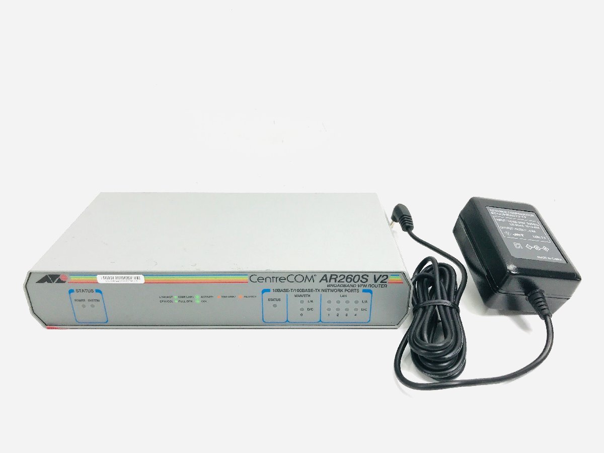 【傷や汚れあり】アライドテレシスAllied Telesis CentreCOM AR260S V2 5ポート ベーシックVPNアクセスルーターの落札情報詳細 - ヤフオク落札価格検索 オークフリー