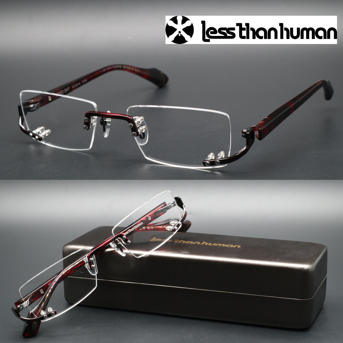 【未使用】新品・日本製★less than humanレスザンヒューマン メガネ BIRD SHT col.2101B 2023年NEWカラー★正規品★アンダーリム/リムレス★送料無料の落札 ...