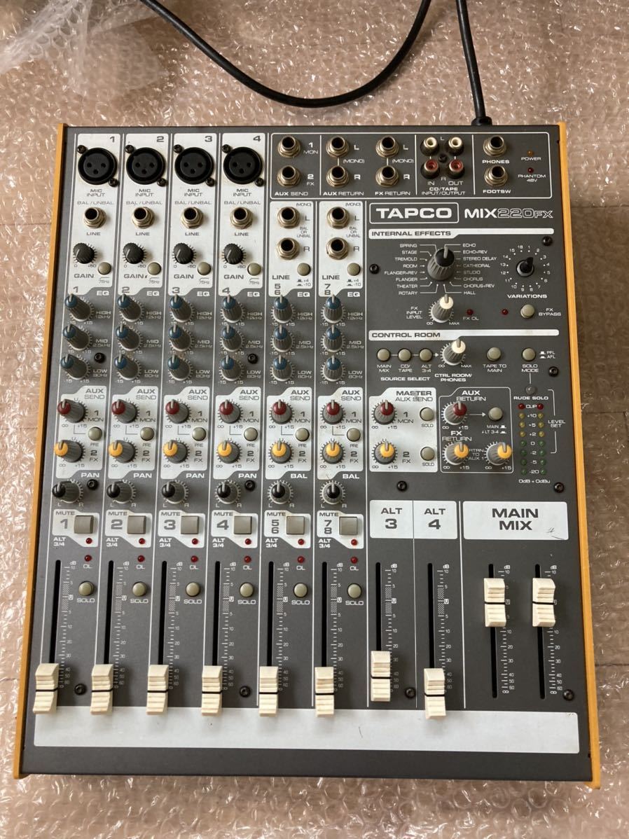 【全体的に状態が悪い】TAPCO タプコ ミキサー MIX220FXの落札情報詳細 - ヤフオク落札価格検索 オークフリー