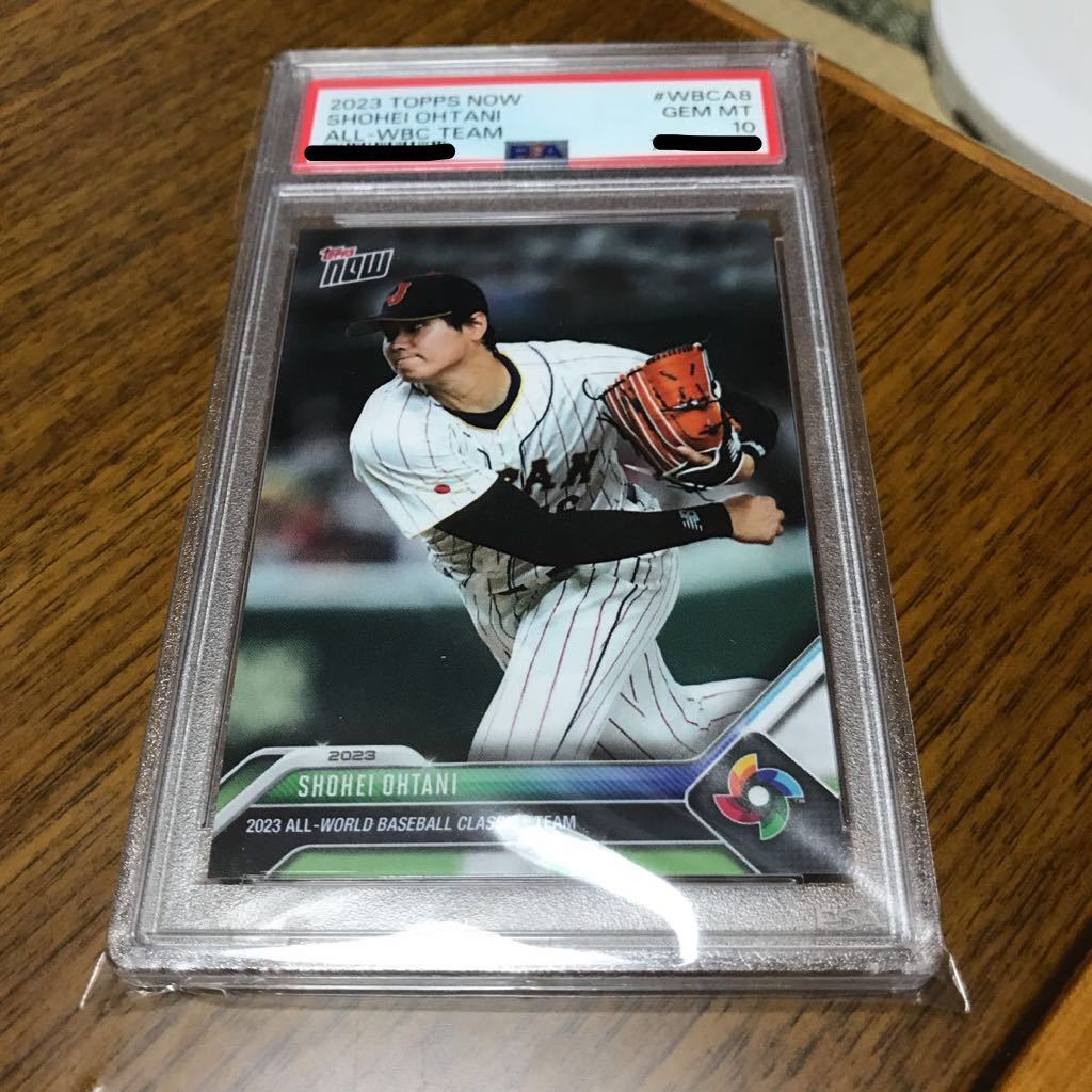 【未使用に近い】[PSA 10 GEM MT 鑑定済] 大谷翔平 SHOHEI OHTANI 2023 TOPPS NOW WORLD ...